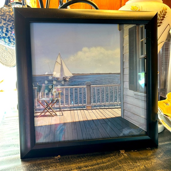 Wall Decor | Daniel Pollera On The Bay Black Framed Art Beach Art ...